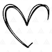 Doodle Heart Svg, Open Heart Svg, Hand Drawn Heart Svg, Text Heart ...