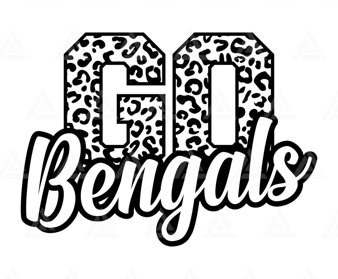 Go Bengals Leopard Svg, Go Bengals Football Svg, Run Bengals Svg, Cheer ...
