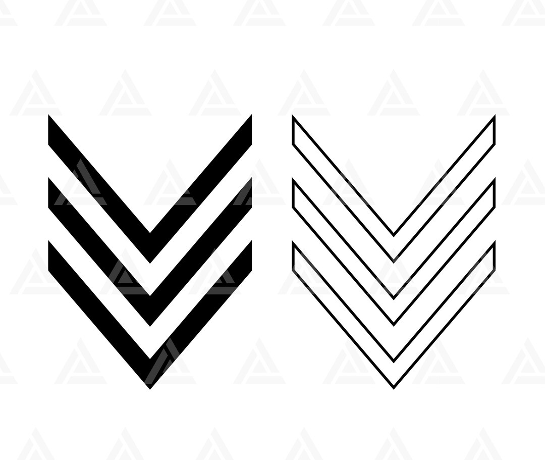 Chevron Arrow Svg, Chevrons, Zig Zag Svg. Cut File Cricut, Silhouette ...