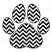 Chevron Paw Print Svg, Zigzag Pattern Svg, Animal Print Svg, Dog Paw ...