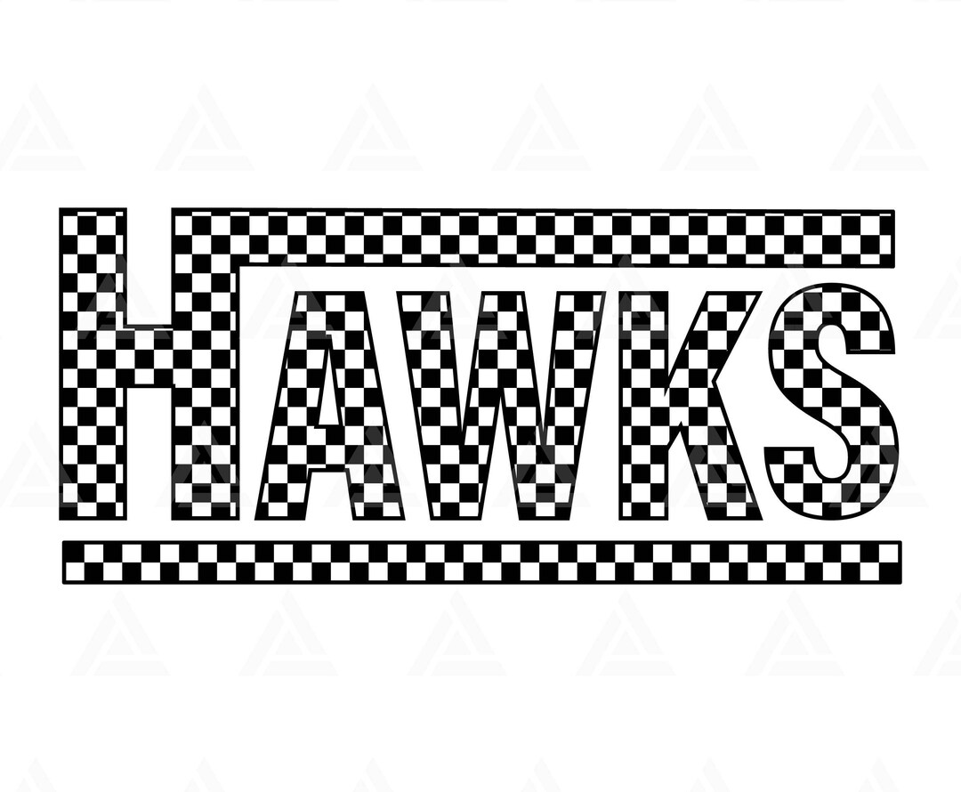 Checkered Hawks Svg, Hawks Png, Hawks Shirt, Hawks Clipart, Cheer Mom T ...