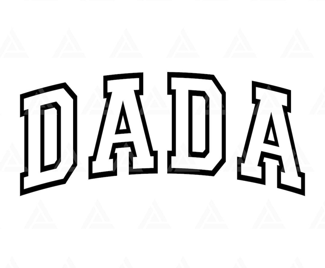 Dada Svg, Dada Varsity Png, Dad Life, Daddy, Father T-shirt, Jersey ...