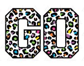 Go Leopard Print Svg Go Cheerleader Svg Go Team Svg Go - Etsy