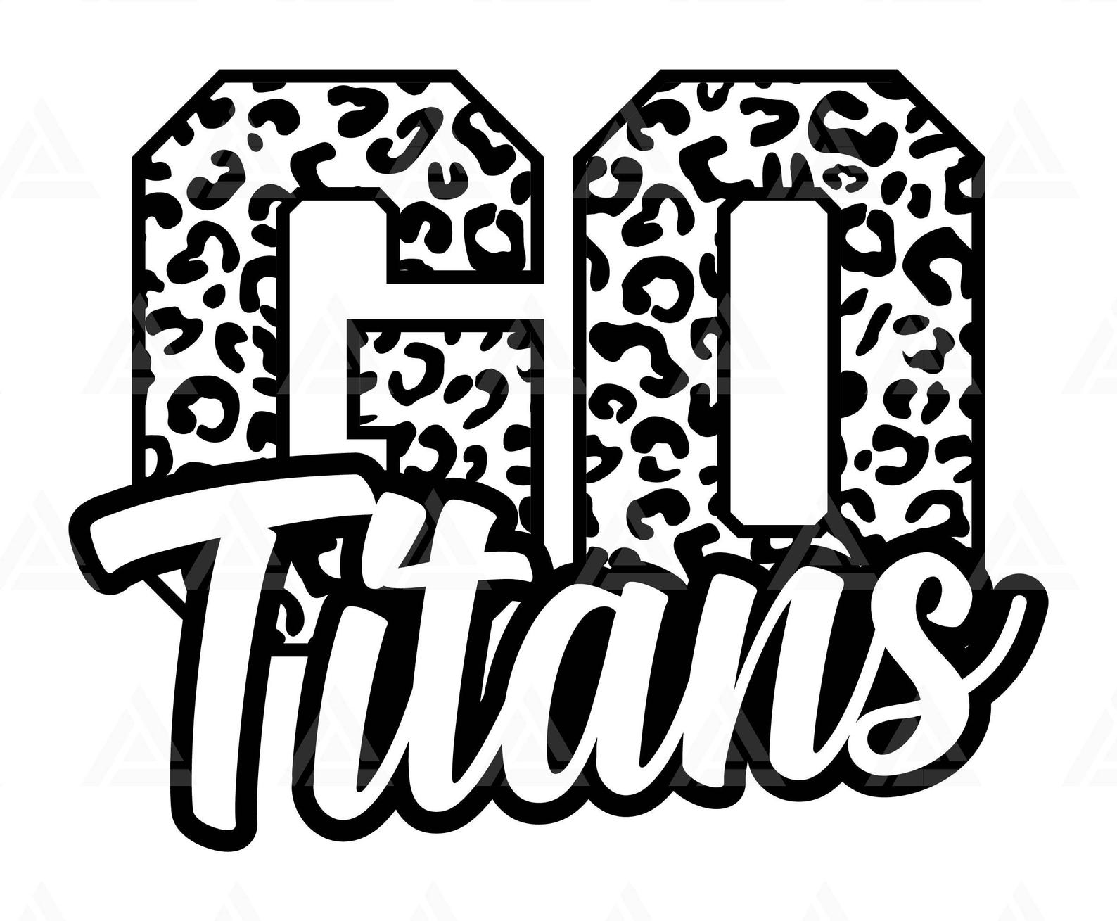 Go Titans Leopard Svg, Go Titans Football Svg, Run Titans Svg, Cheer ...