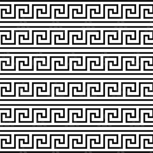 Seamless Greek Wave Pattern Svg Roman Meander Pattern - Etsy
