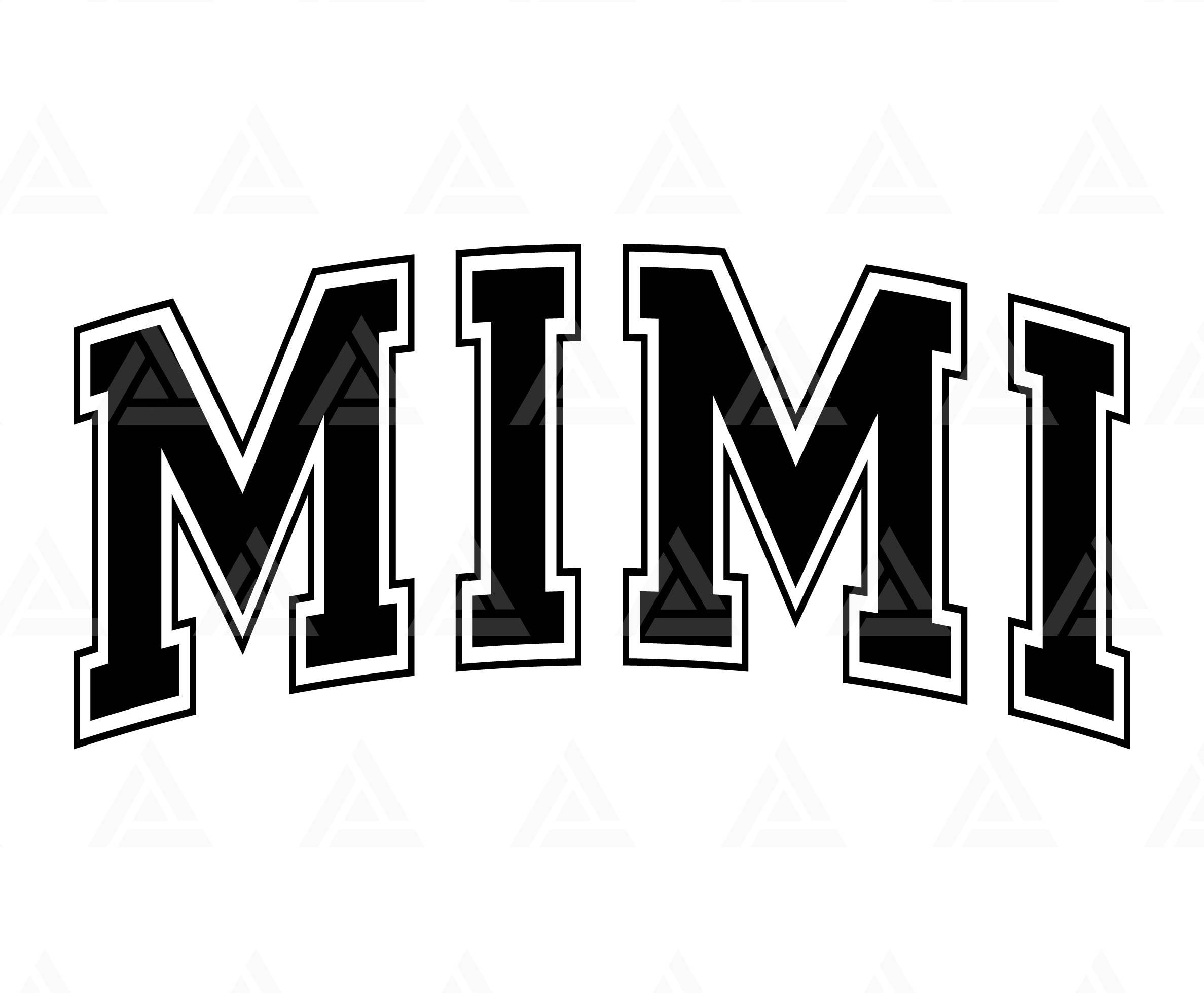 Mimi Svg, Mimi Varsity Svg, Grandmother, Granny, Grammy Shirt, Grandma ...