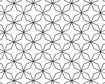 Japanese Star Pattern Svg, Seamless Japanese Traditional Asanoha ...