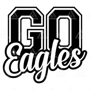 Go Eagles Svg, Go Eagles Football Svg, Run Eagles Svg, Cheer Mom T ...
