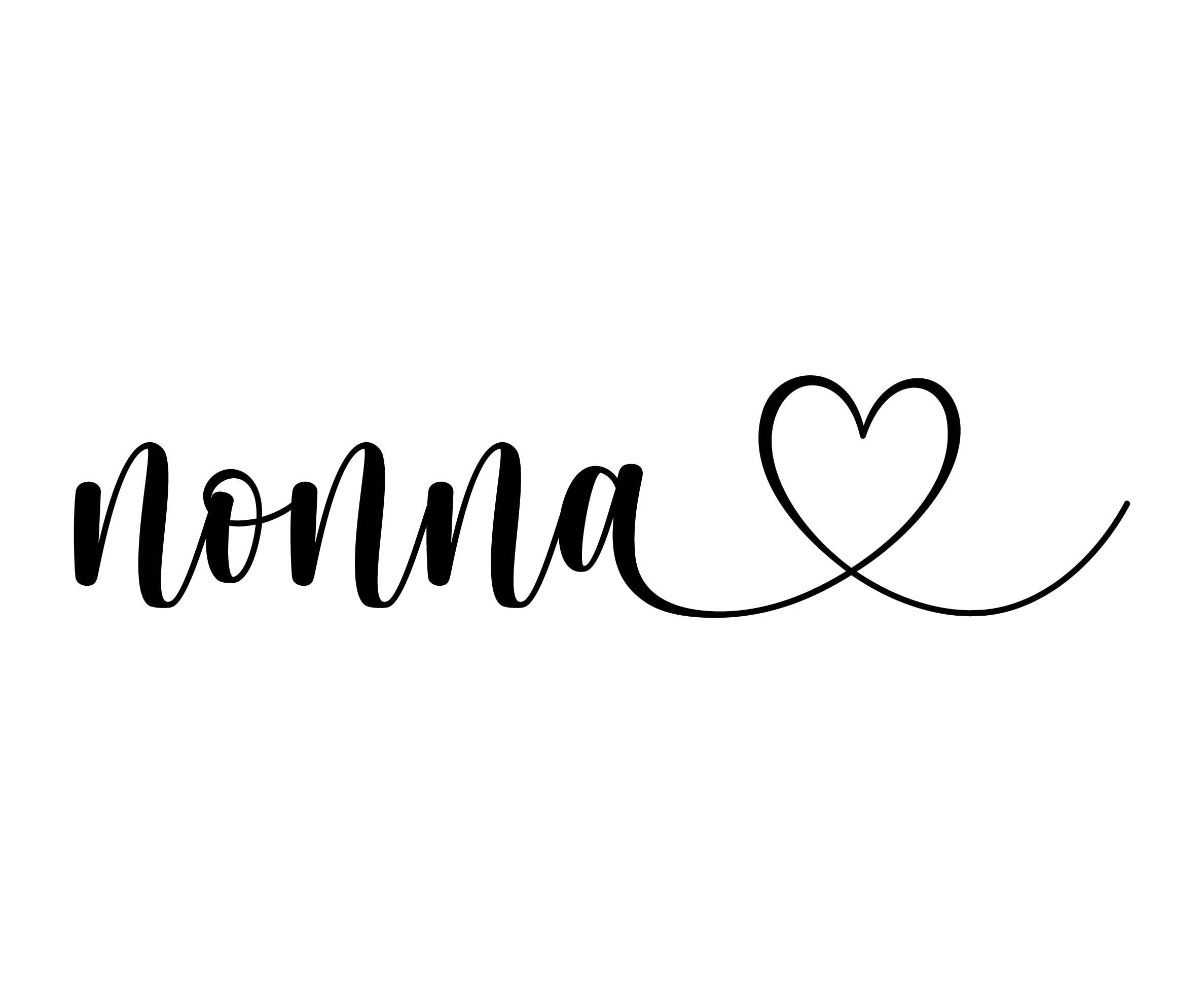 Nonna Heart Svg, Nonna Png, Grandma Svg, Mother's Day, Granny T-shirt ...