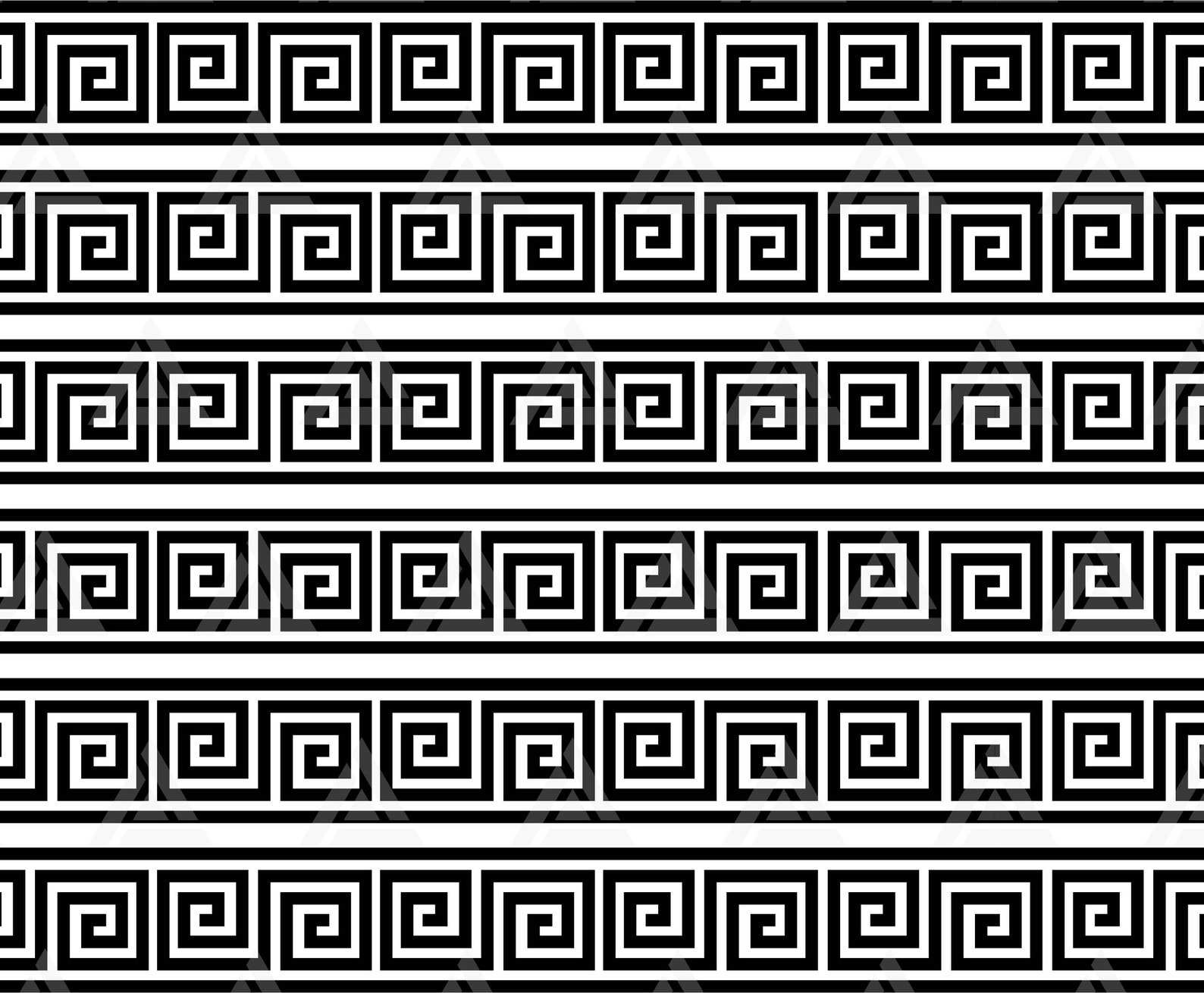 Ancient Greek Wave Pattern Svg, Roman Meander Pattern, Geometric ...