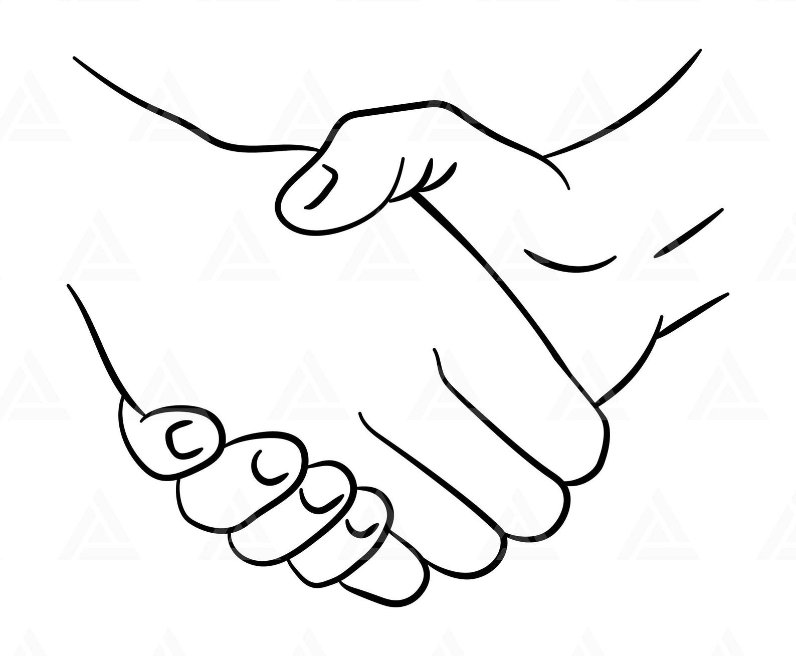 Handshake Svg, Shaking Hands Png, Handshaking Clipart. Cut File Cricut ...