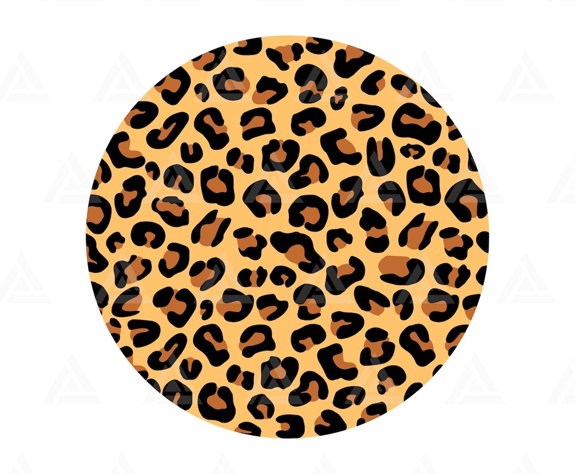 Leopard Circle Svg Leopard Print Svg Leopard Circle - Etsy