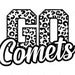Go Comets Leopard Svg, Go Comets Football Svg, Run Comets Svg, Cheer ...