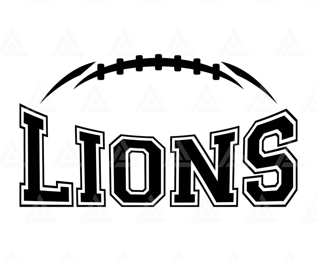 Lions Svg, Lions Football Svg, Go Lions Team Svg, College Jersey Font ...