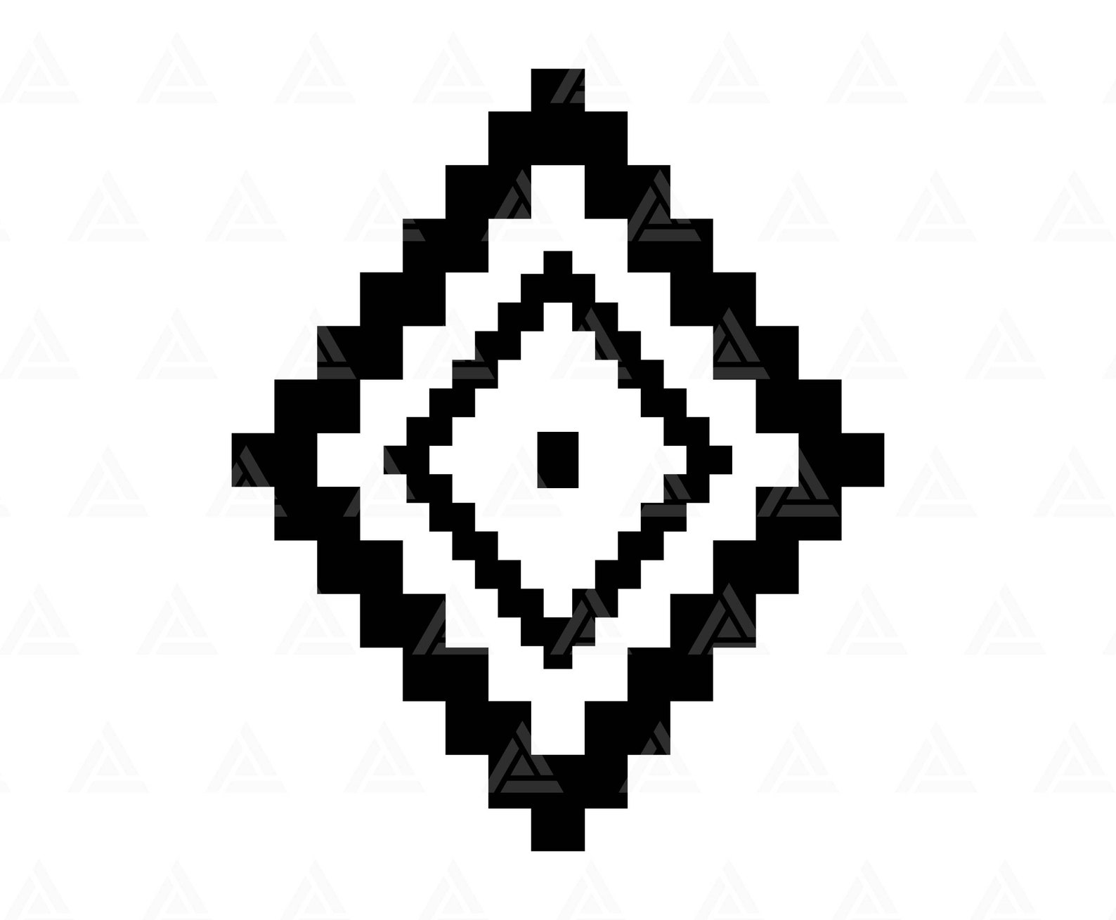 Aztec Diamond Pattern Svg Ethnic Motifs Svg Boho Tribal - Etsy