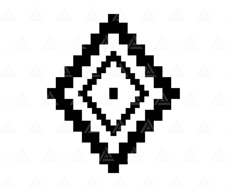 Aztec Diamond Pattern Svg Ethnic Motifs Svg Boho Tribal - Etsy