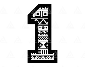 Aztec Number 1 Svg - Etsy