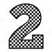 Checkered Number Two Svg, Checkered 2 Svg, Checkerboard Svg, Checkers ...