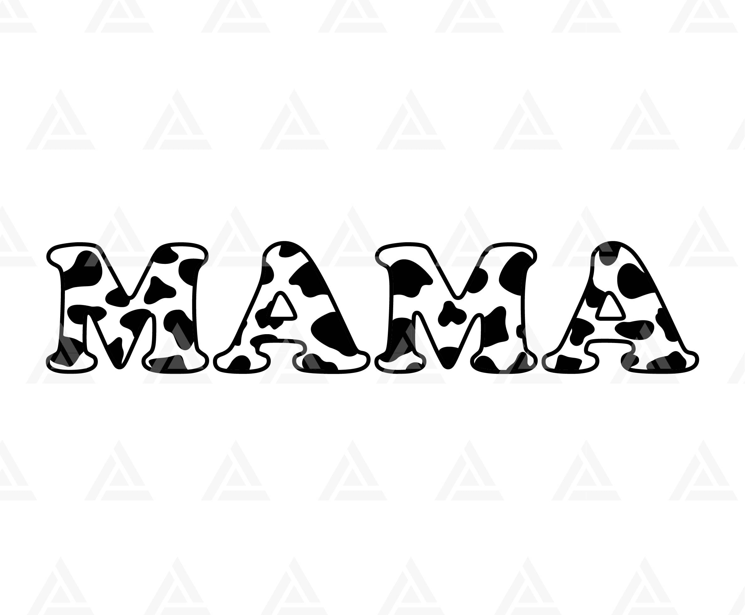Cow Mama Svg Cow Print Svg Momlife Svg Mothers Day Etsy India