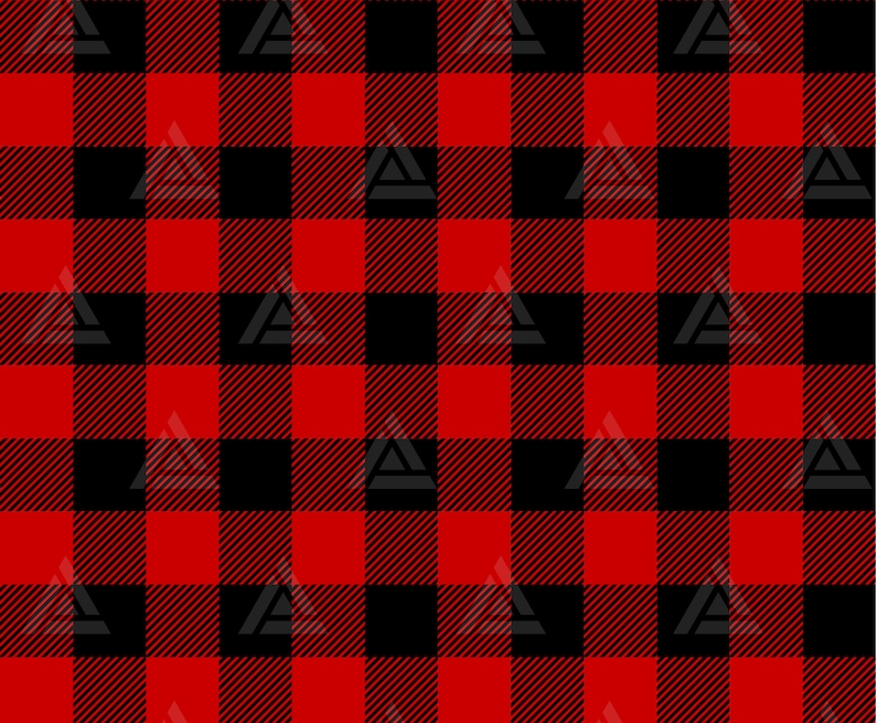 Red Black Buffalo Plaid Pattern Svg Seamless Checkered - Etsy