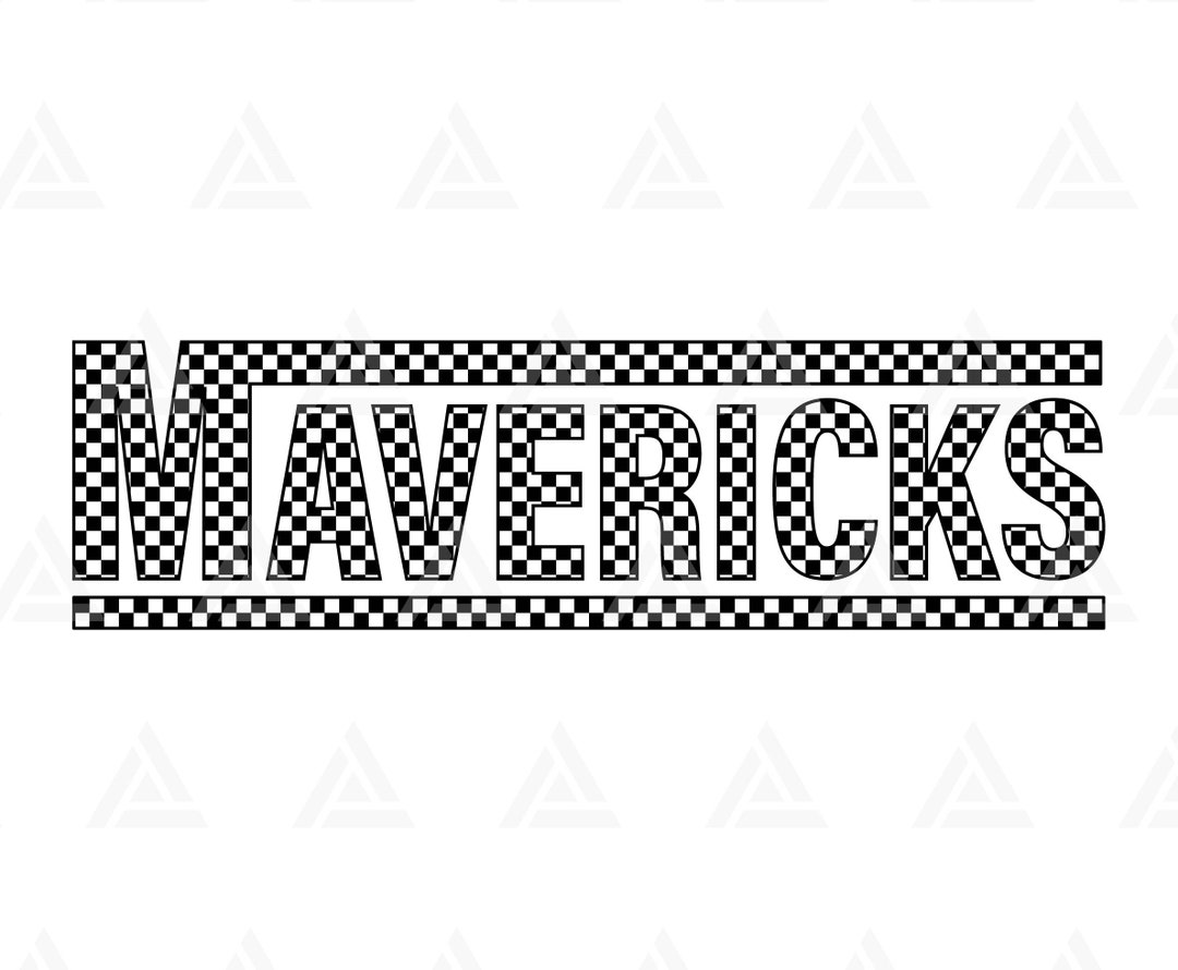 Checkered Mavericks Svg, Mavericks Png, Mavericks Shirt, Mavericks ...