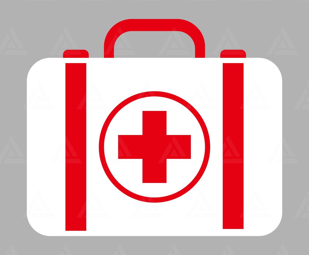 First Aid Kit Svg, First Aid Bag Png, Emergency, Medicine Bag. Cut File ...