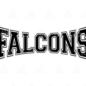 Falcons Svg, Go Falcons Team Svg, Run Falcons Svg, College Jersey Font ...