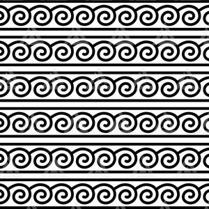 Greek Wave Pattern Svg, Greek Key Pattern, Meander Pattern, Geometric ...