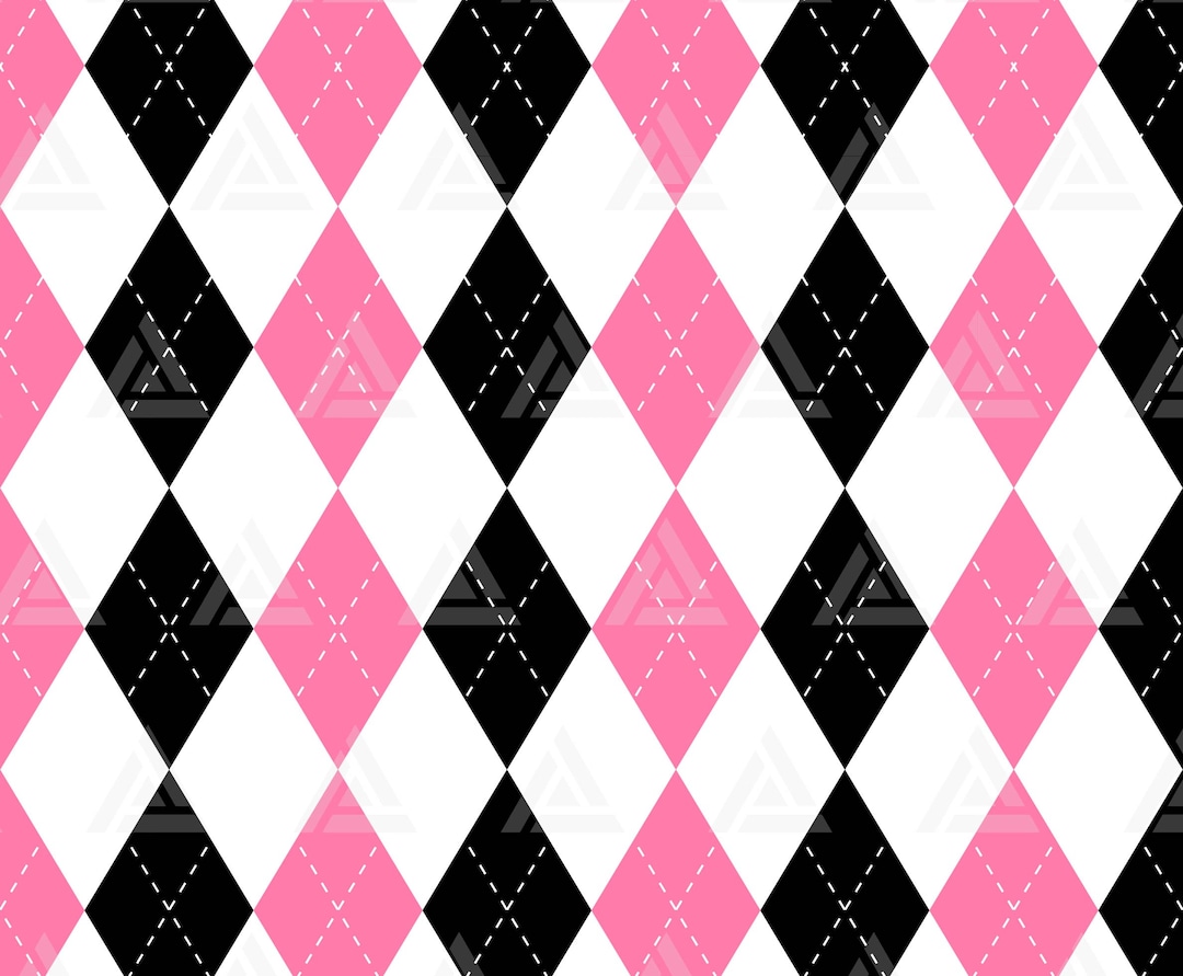Pink Diamond Pattern Svg, Seamless Argyle Pattern Svg, Skinny Tumbler ...