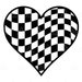 Wavy Checkered Heart Svg, Checkerboard Svg, Wrap Checkered, Retro ...