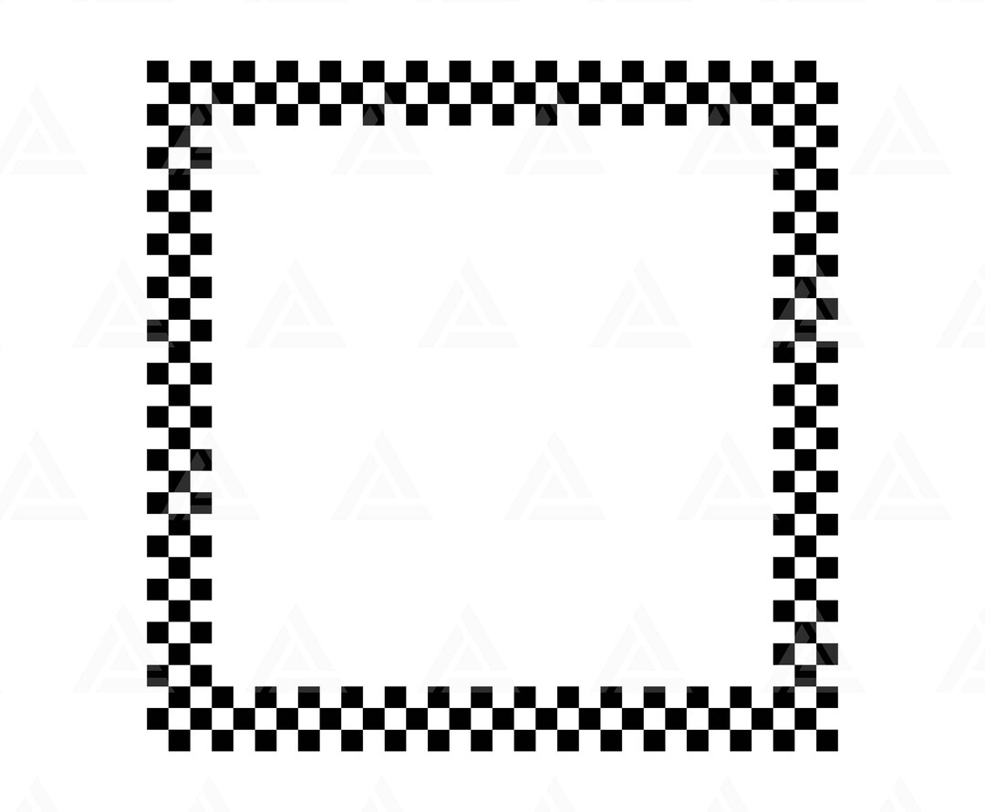 Racing Stripes Square Monogram Svg, Checkered Racing, Checkers Svg ...