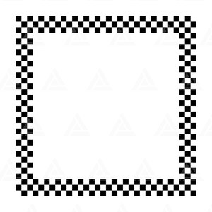 Racing Stripes Square Monogram Svg, Checkered Racing, Checkers Svg ...