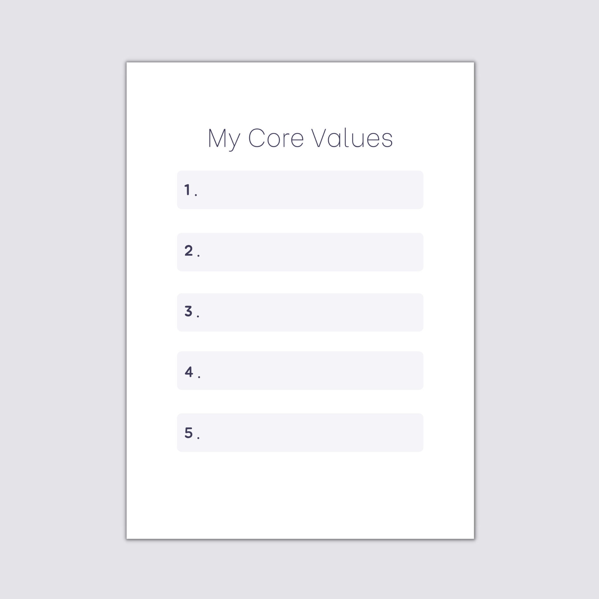 Discover Your Core Values Workbook Pastel Design Includes - Etsy Australia