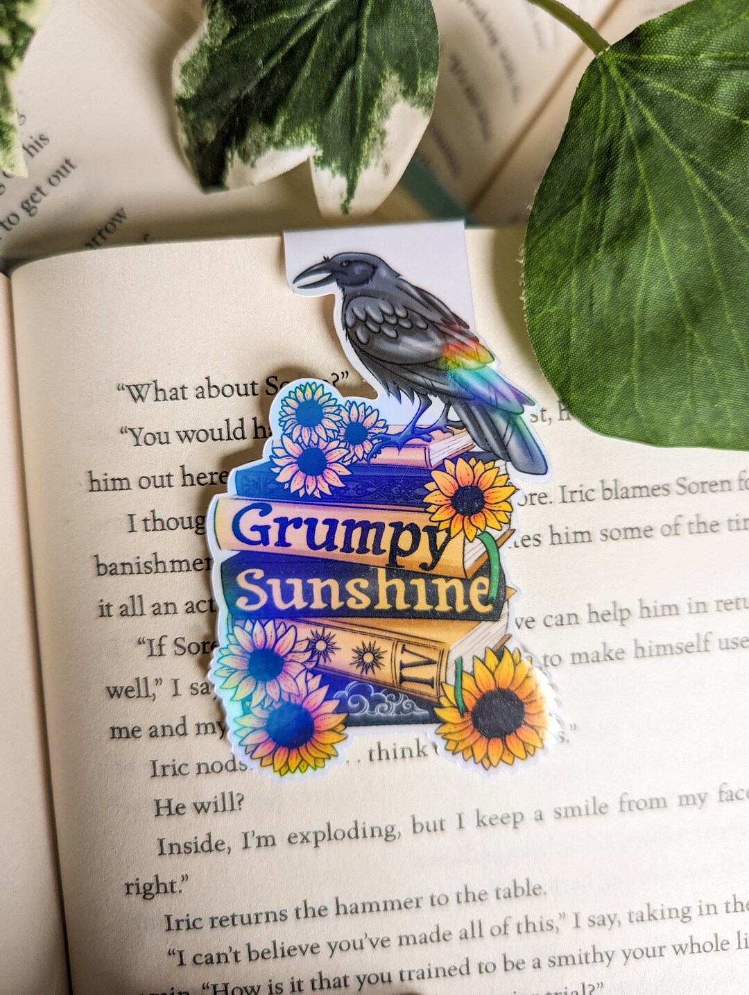 Grumpy Sunshine Book Stack Magnetic Bookmark Romance Tropes Pretty ...