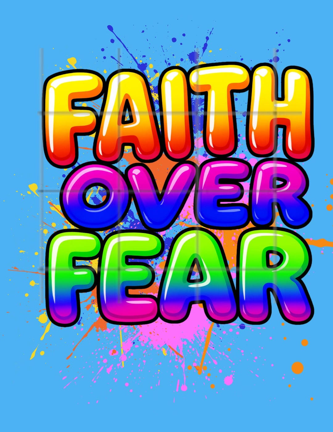 Faith Over Fear Png - Etsy