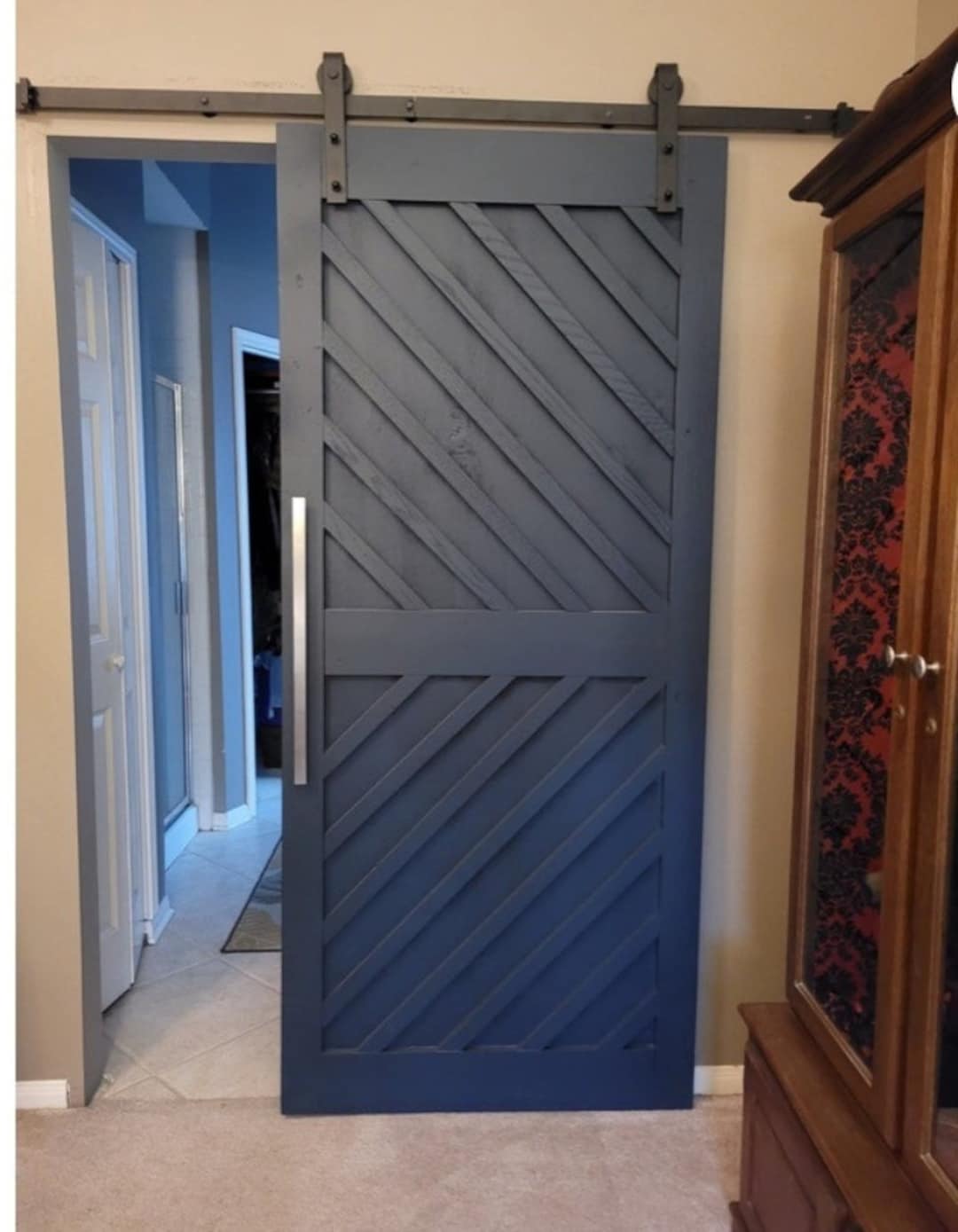 Navy Blue Barn Door The Perfect Dark Grey Paint. {And A Barn Door