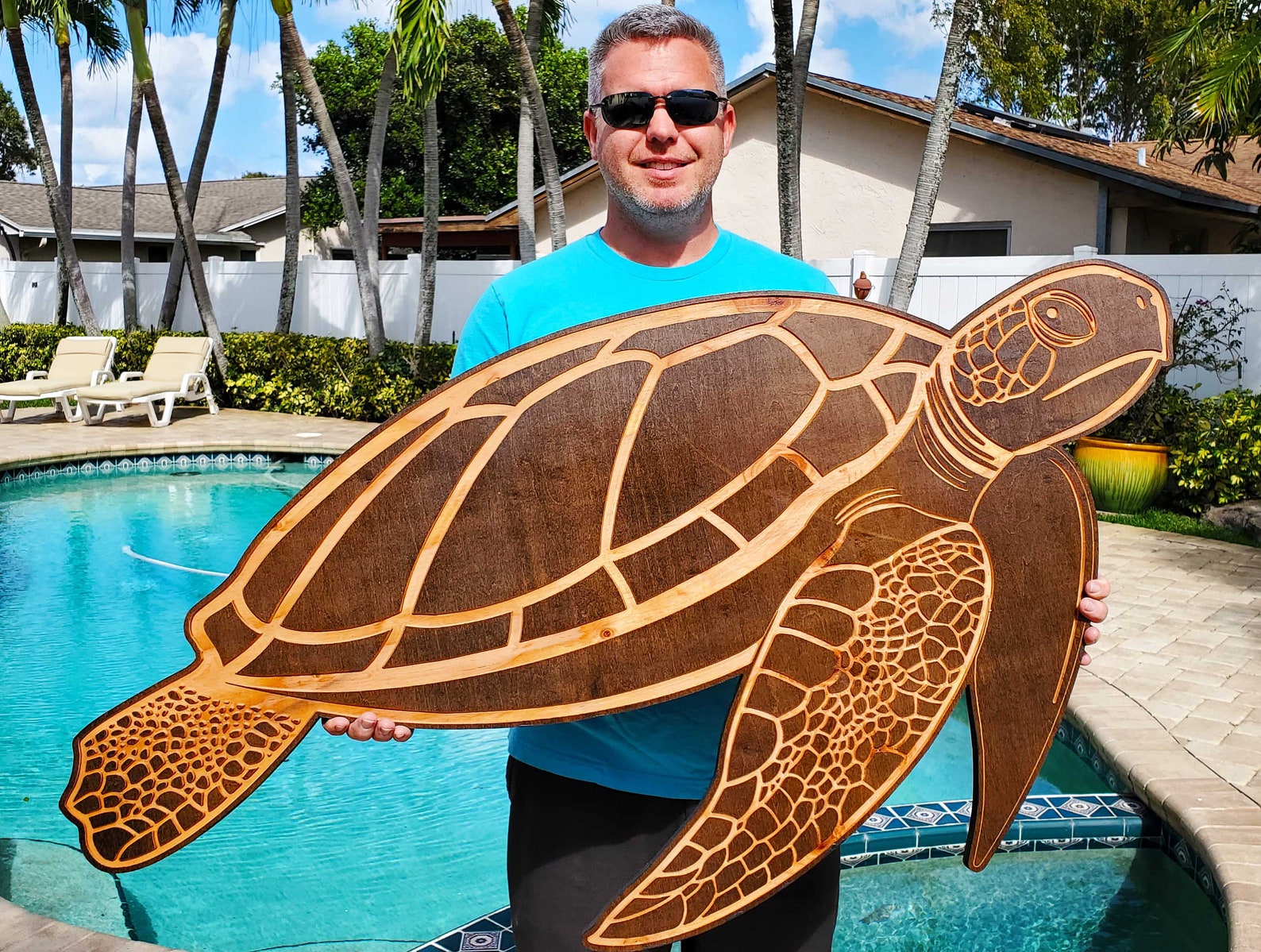 Loggerhead Sea Turtle Wood Carving Wall Art Sea Turtle Made - Etsy