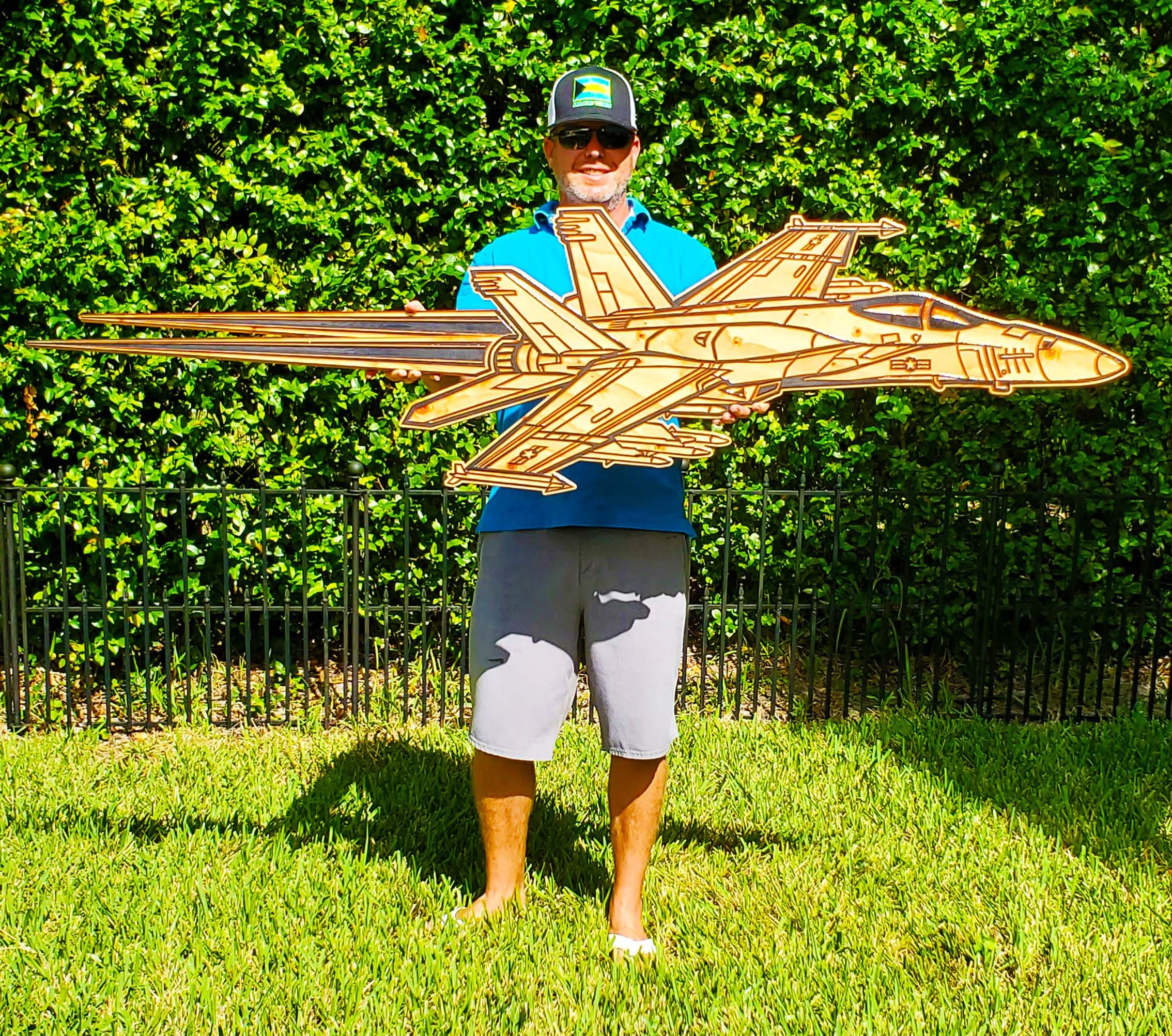 F18 Super Hornet Fighter Jet Wall Hanging Wood Carving. Fighter Jet ...