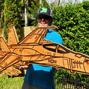 F18 Super Hornet Fighter Jet Wall Hanging Wood Carving. Fighter Jet ...