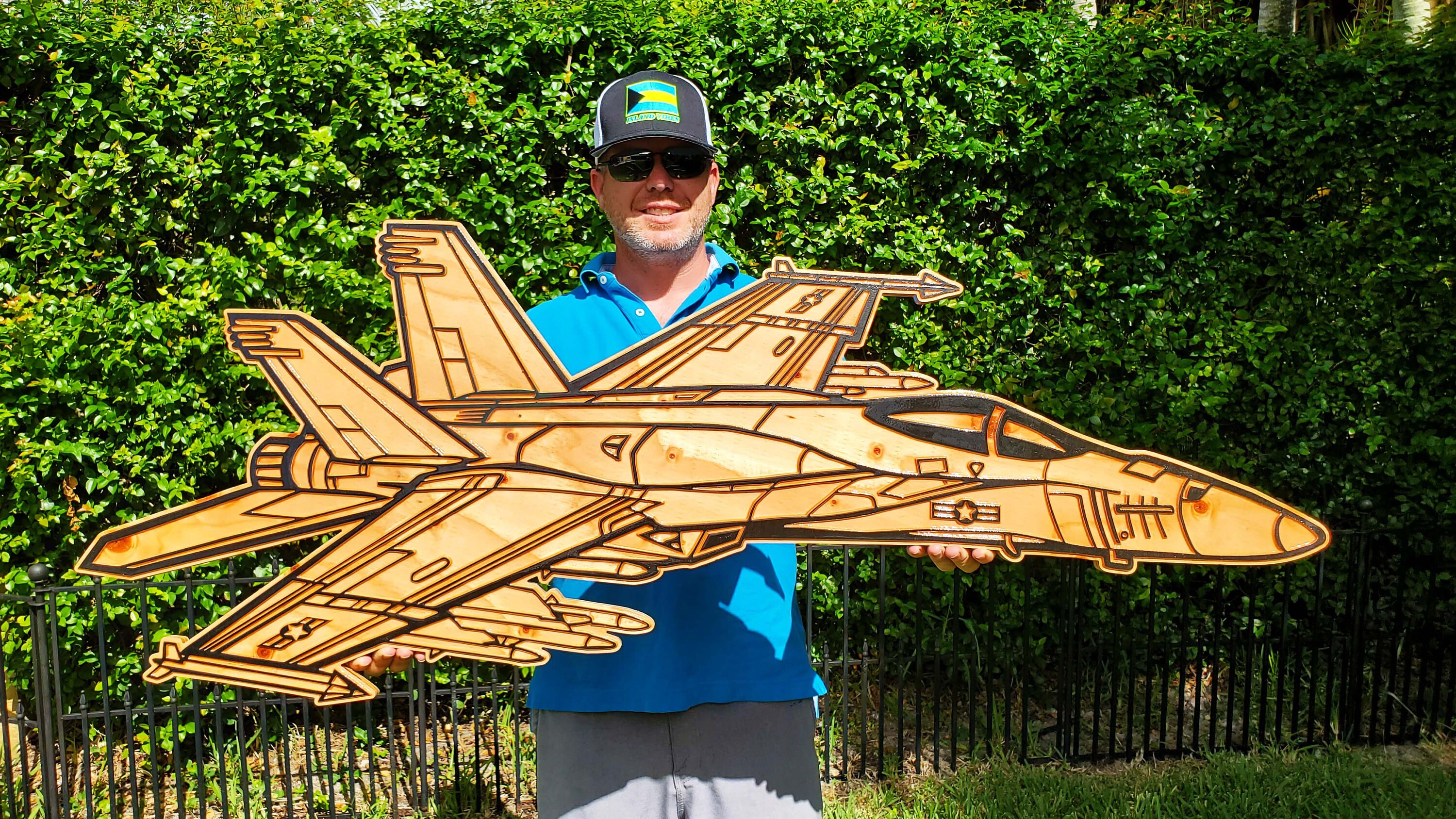 F18 Super Hornet Fighter Jet Wall Hanging Wood Carving. Fighter Jet ...