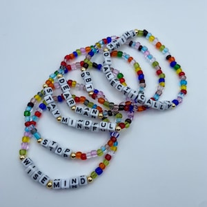 DBT Skills Bracelet | Mental Health Jewelry | BPD Awareness Gift ...