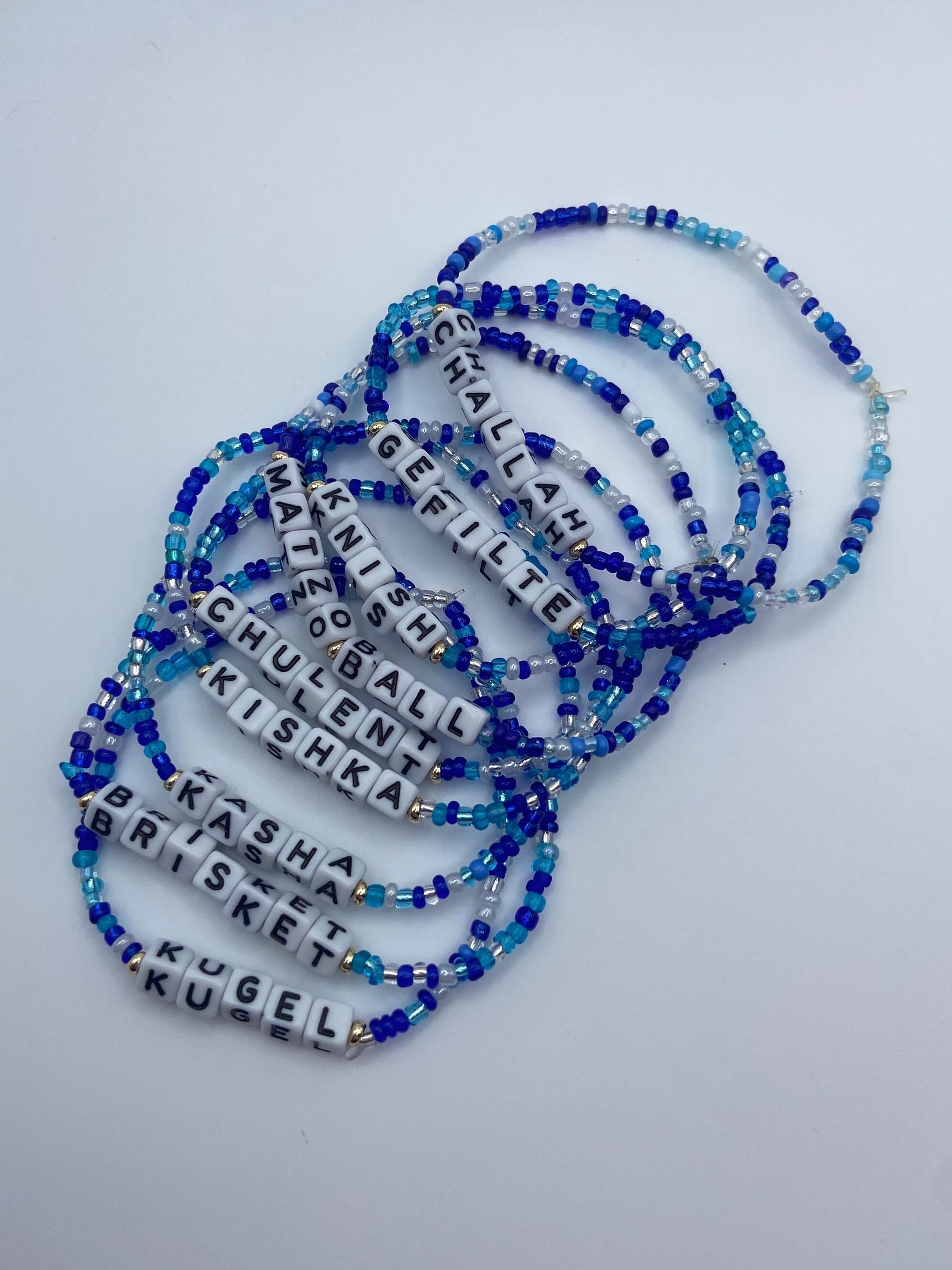 The Jewish Foods Handmade Beaded Bracelets Bead Bracelet Custom Jewelry ...
