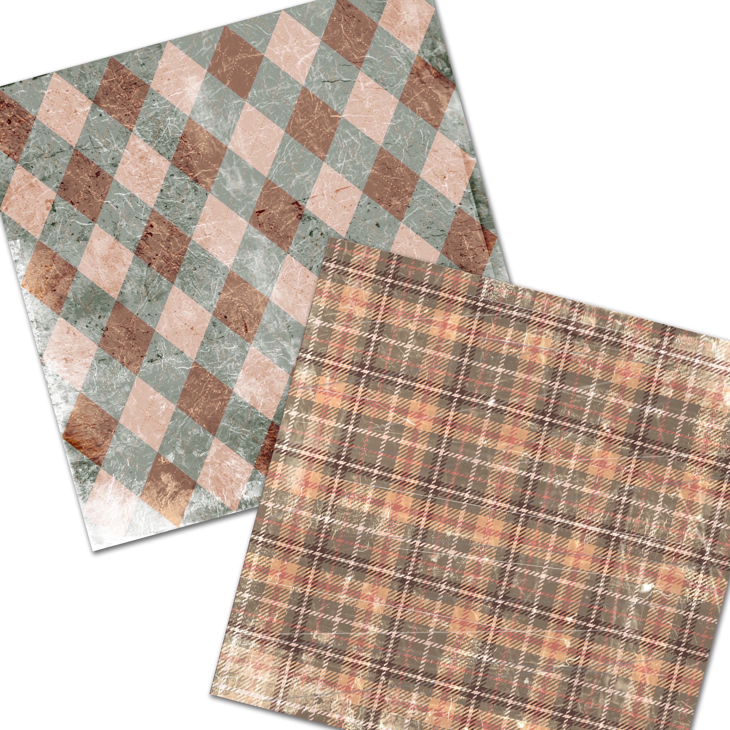 Digital Paper Pack PREP SCHOOL DROPOUT Argyle, Plaid, Pinstripe Grunge ...