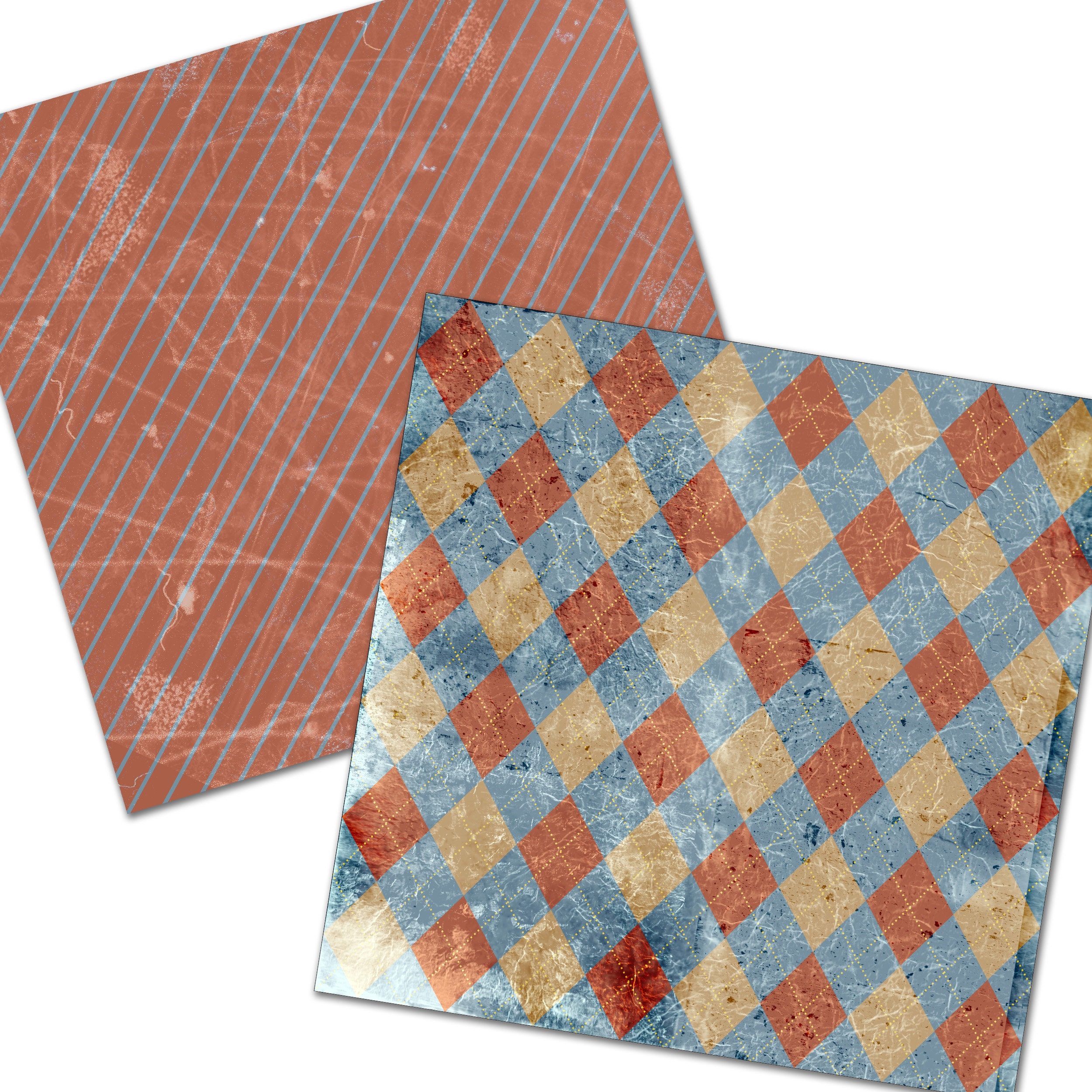 Digital Paper Pack PREP SCHOOL DROPOUT Argyle, Plaid, Pinstripe Grunge ...