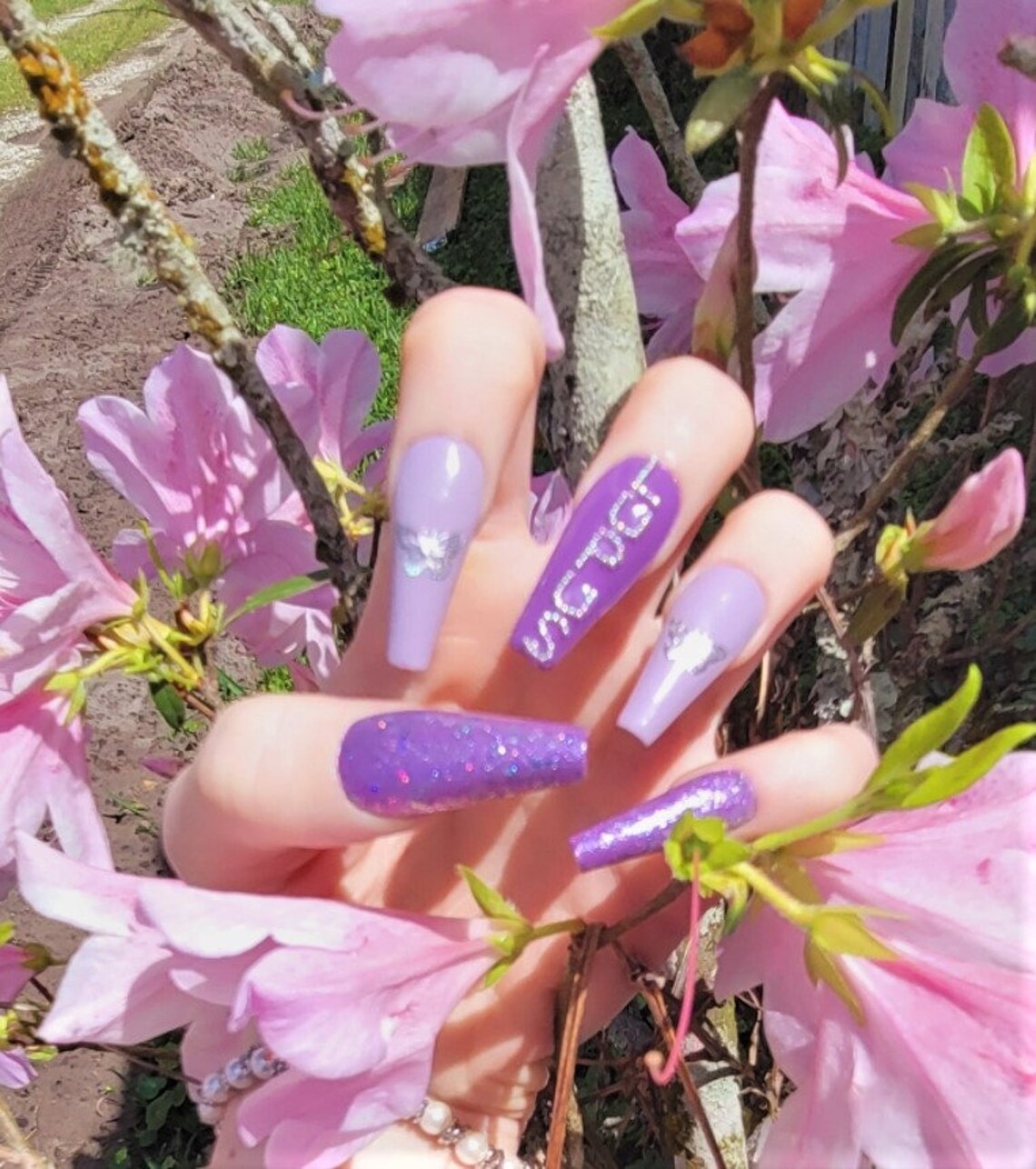 Lupus Awareness Press on Nails/lupus Press on Nails/lupus - Etsy