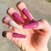 Pink Sparkly Press on Nails/pink Sparkly Nails/pink Press on Nails/pink ...