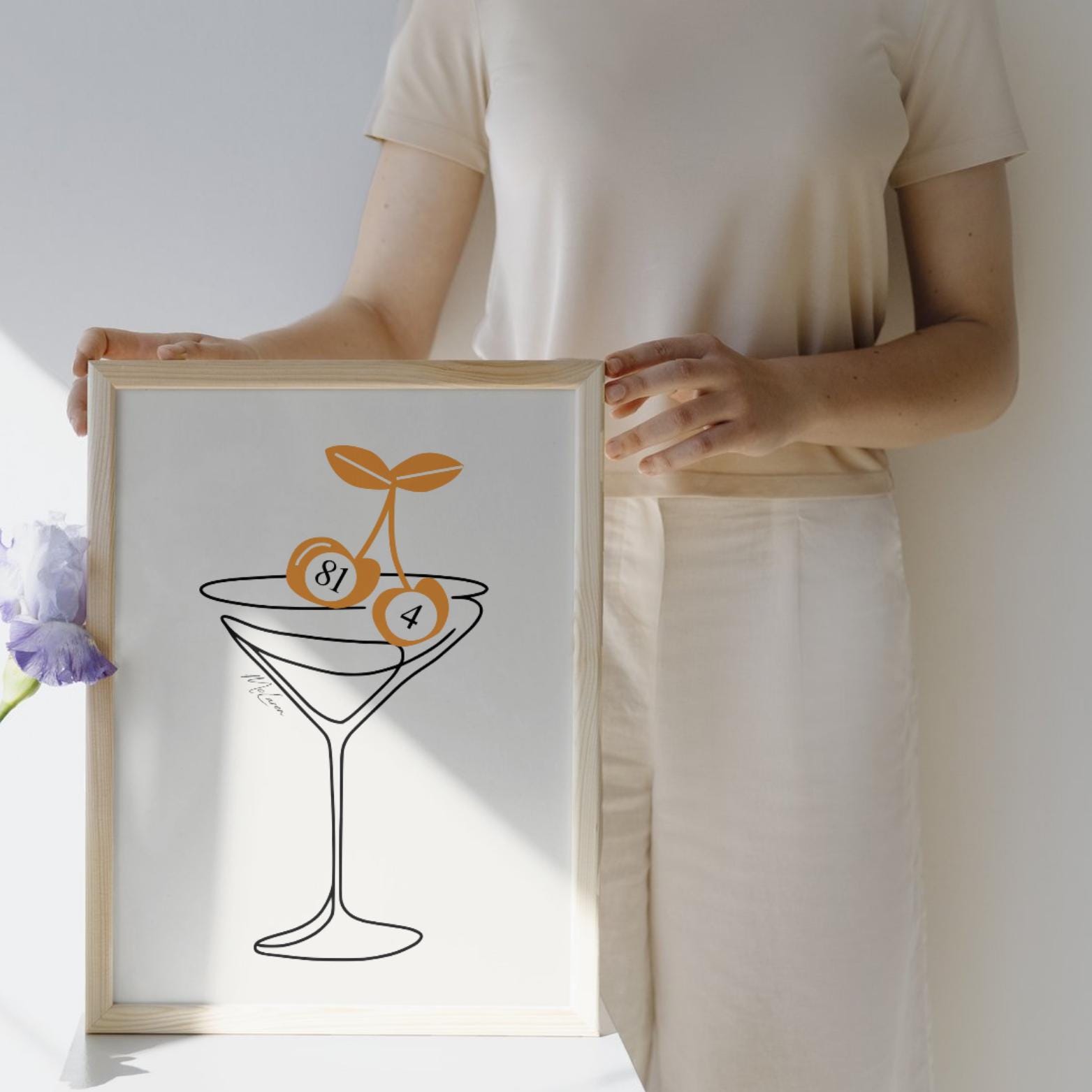 Mclaren F1 Numbers Cherry Print F1 Poster Digital Download, F1 Fan Gift ...