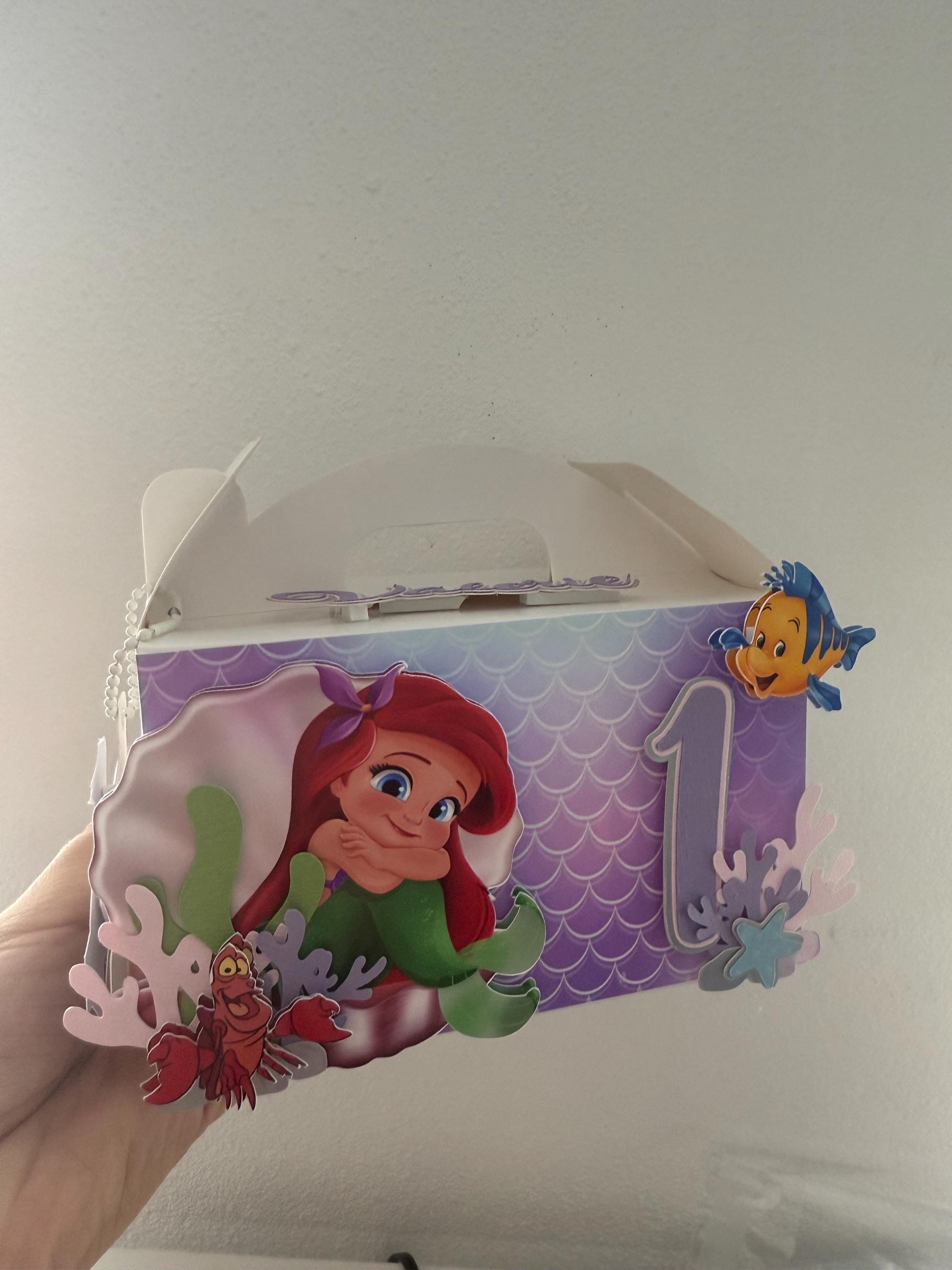 Baby Ariel Favor Box, Little Mermaid Favor Box, Ariel Party Decor ...