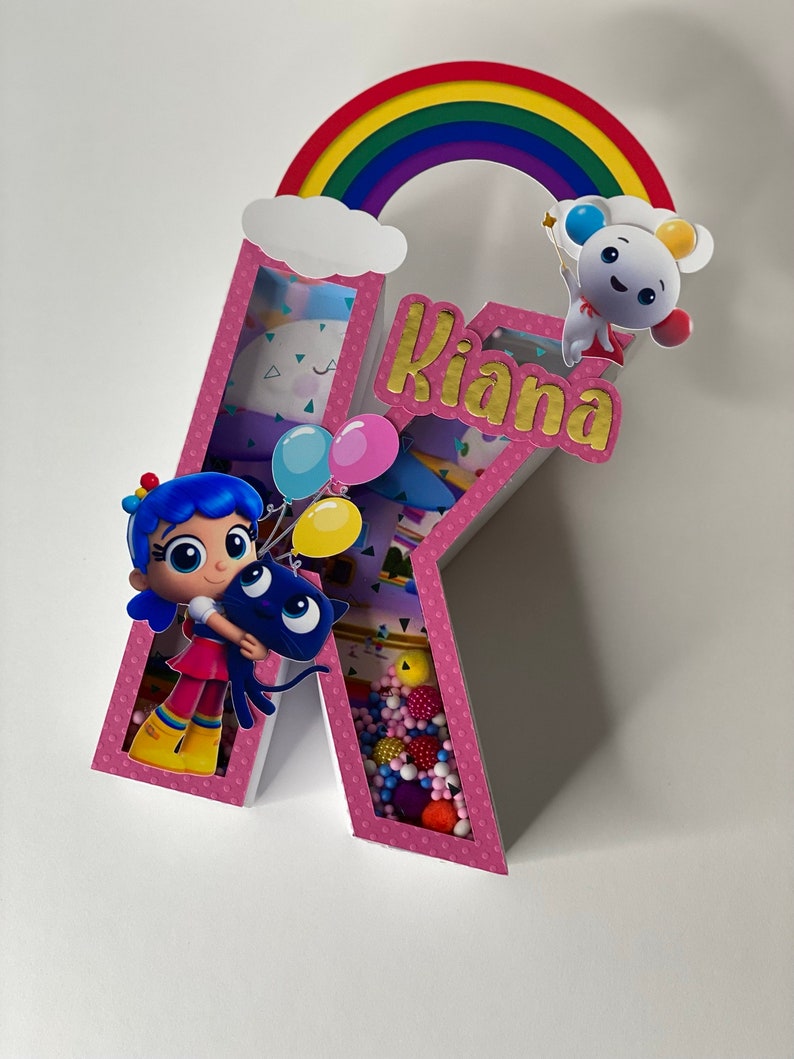 Vera and the Rainbow Kingdom Letra 3d Shake the Kingdom | Etsy