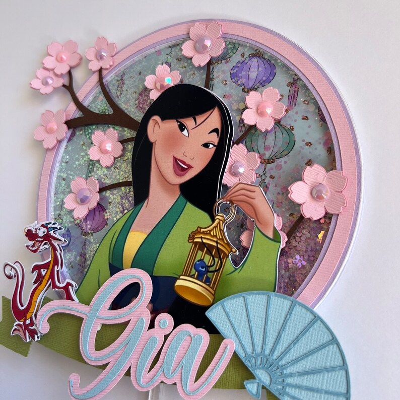 Mulan Birthday Decor/ Mulan Cake Topper/ Mulan Party Decorations/mulan ...
